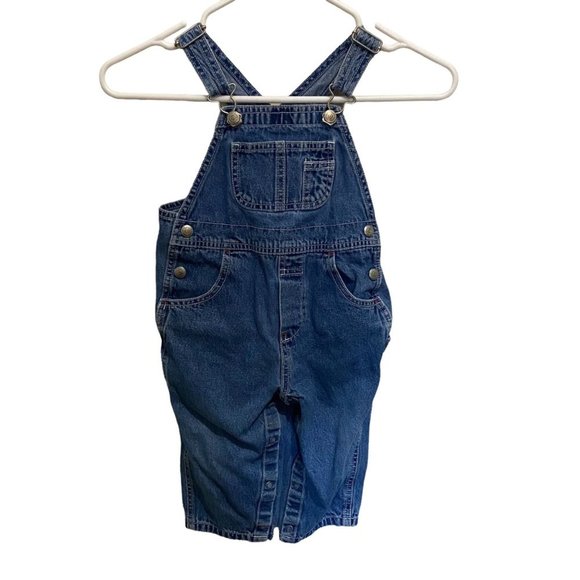 GAP | Bottoms | Baby Gap 824 Months Classic Blue Overalls Snap Closure ...